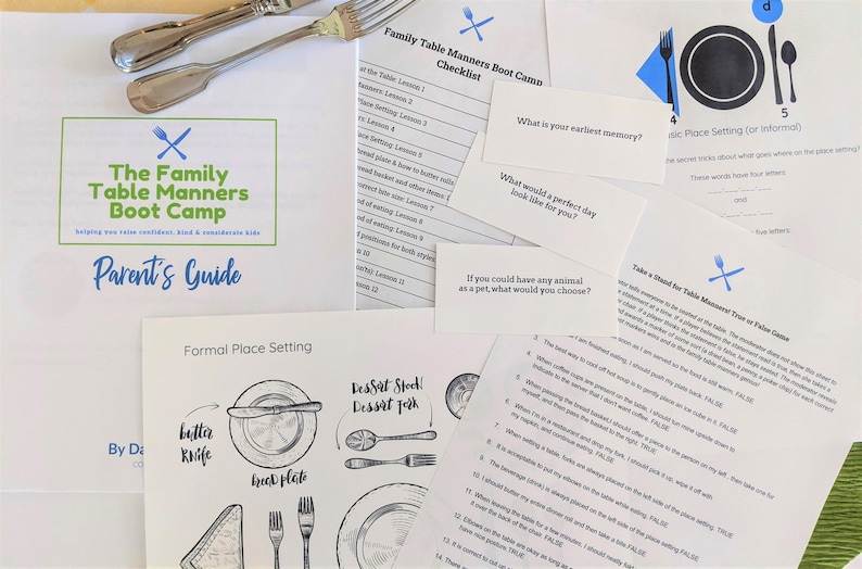 Table Manners, Social Skills, Conversation Starters, Etiquette ...