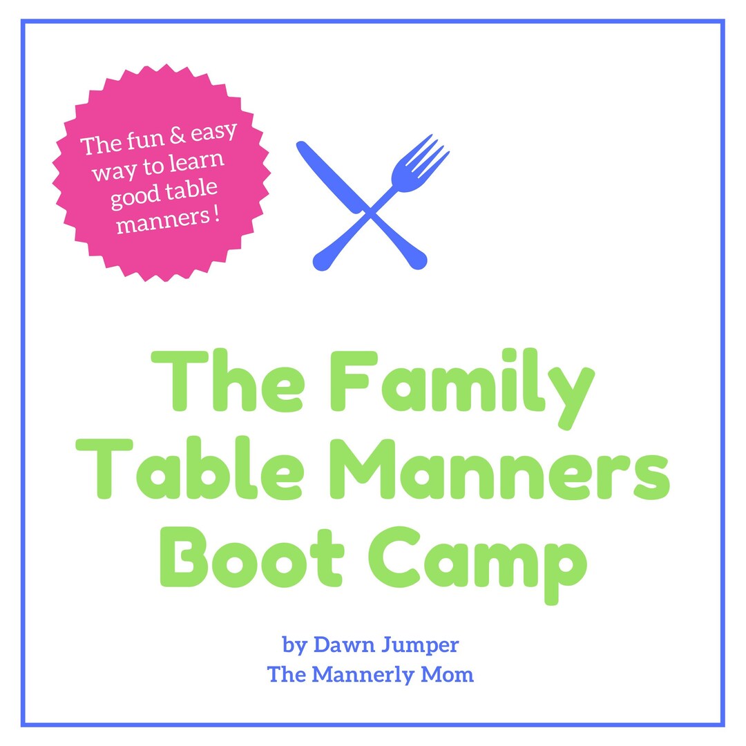Table Manners, Good Manners, Family Learning, Homeschool Lessons ...