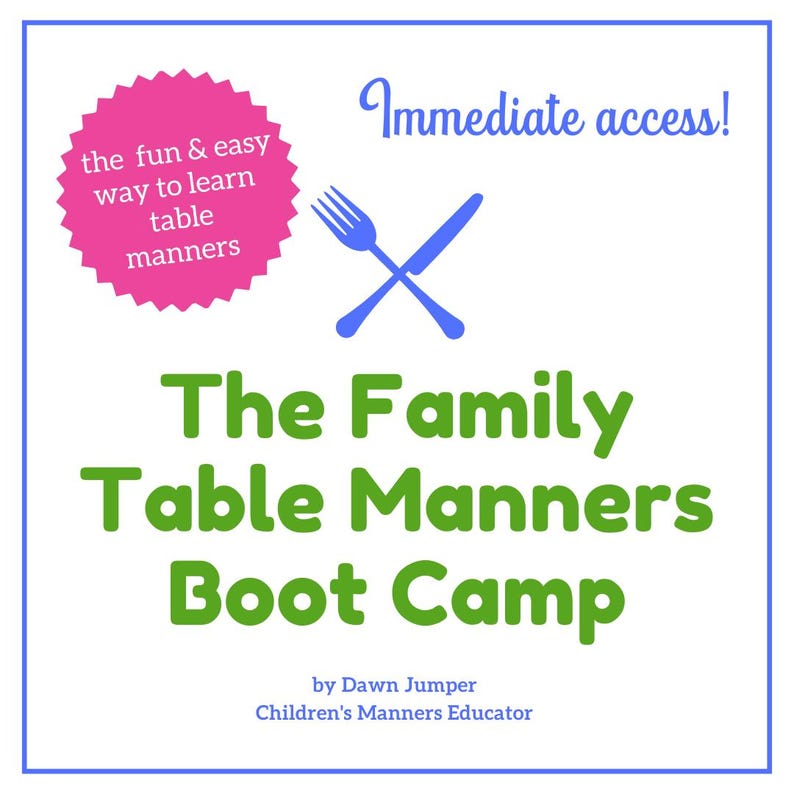 Table Manners, Social Skills, Conversation Starters, Etiquette ...