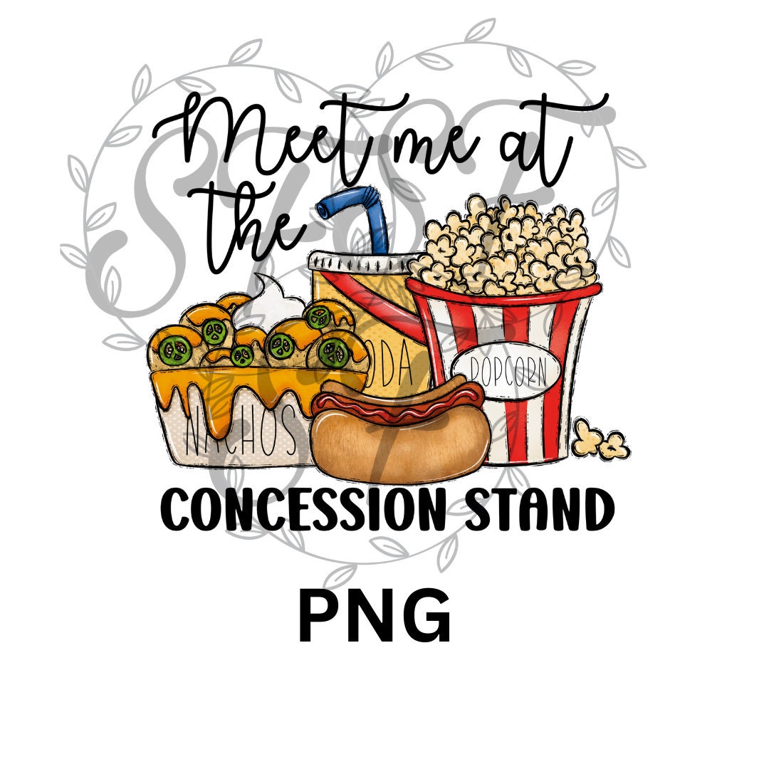 Sports Concession Stand Menu Clipart