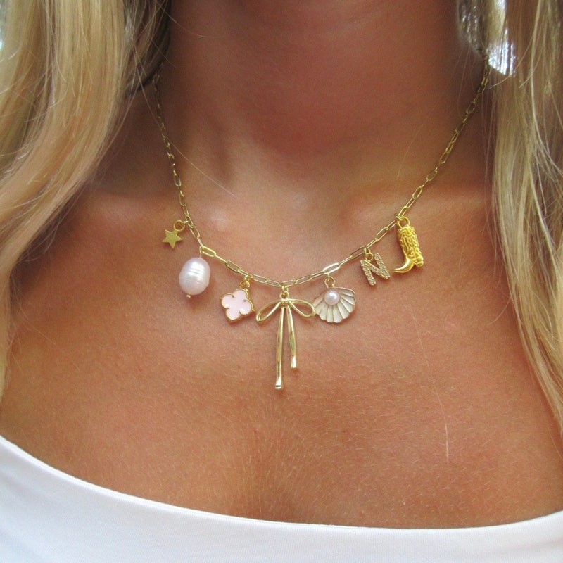 Charm Necklace - Etsy