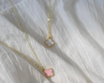 Preppy Clover Necklace - Etsy