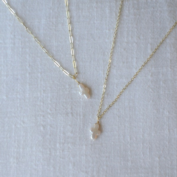 Pearl Cross Necklace - Etsy