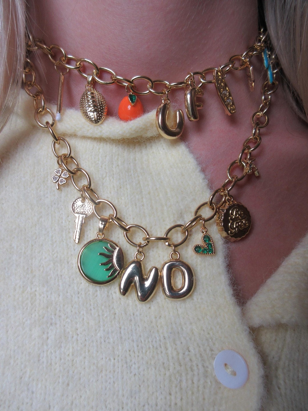 Collegiate Spirit Necklace- Graduation College Gift, Gameday Necklace ...