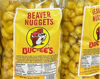 Buc-ee's Famous Beaver Nuggets Sweet Corn Puff Snacks, 13 Ounces Bag ...