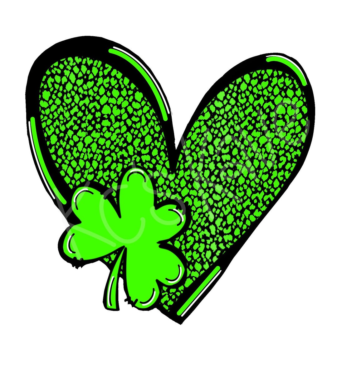 St. Patrick’s Day Heart PNG JPG - Etsy