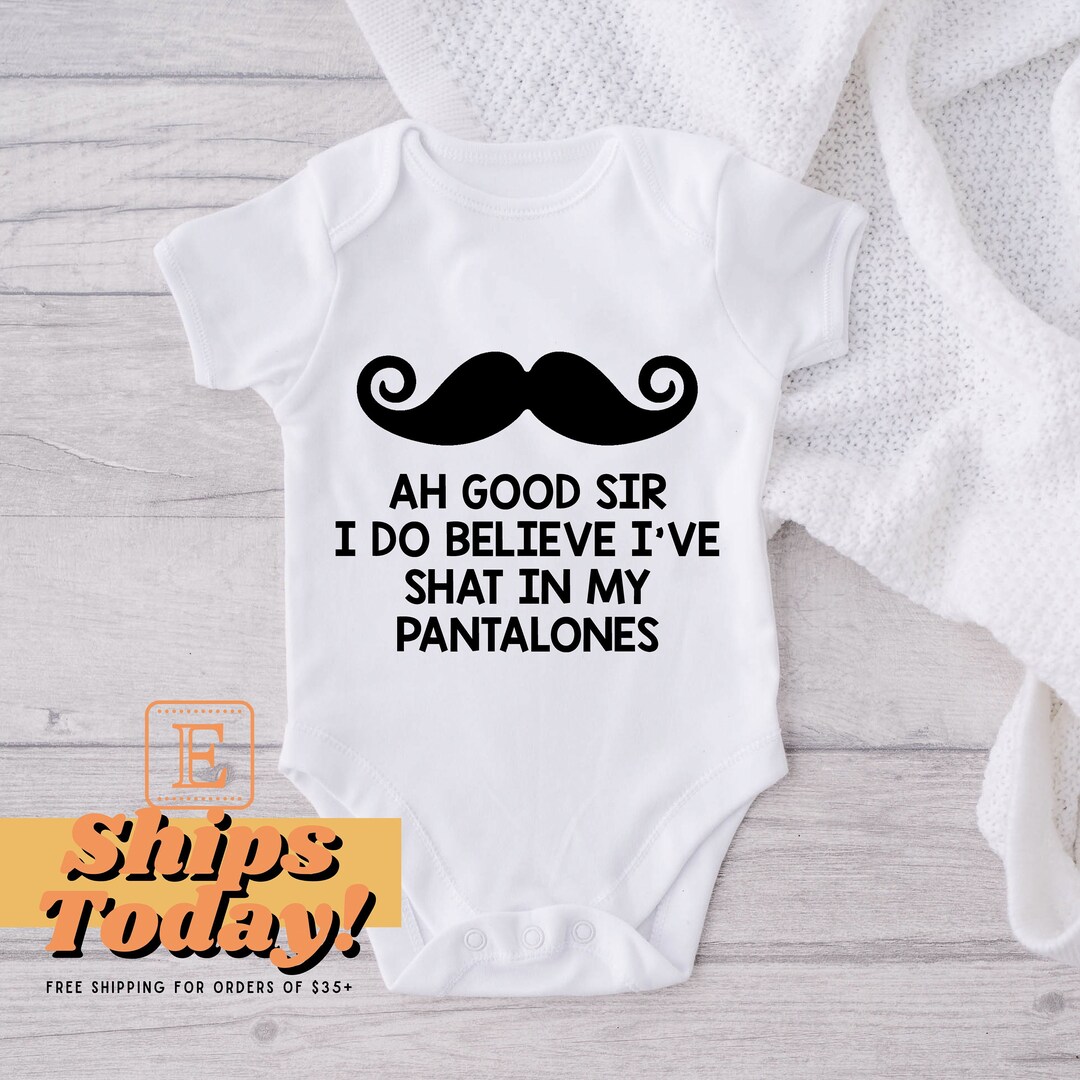 Mustache Poop Baby Onesie® Funny Poop Baby Onesie® Gifts for - Etsy