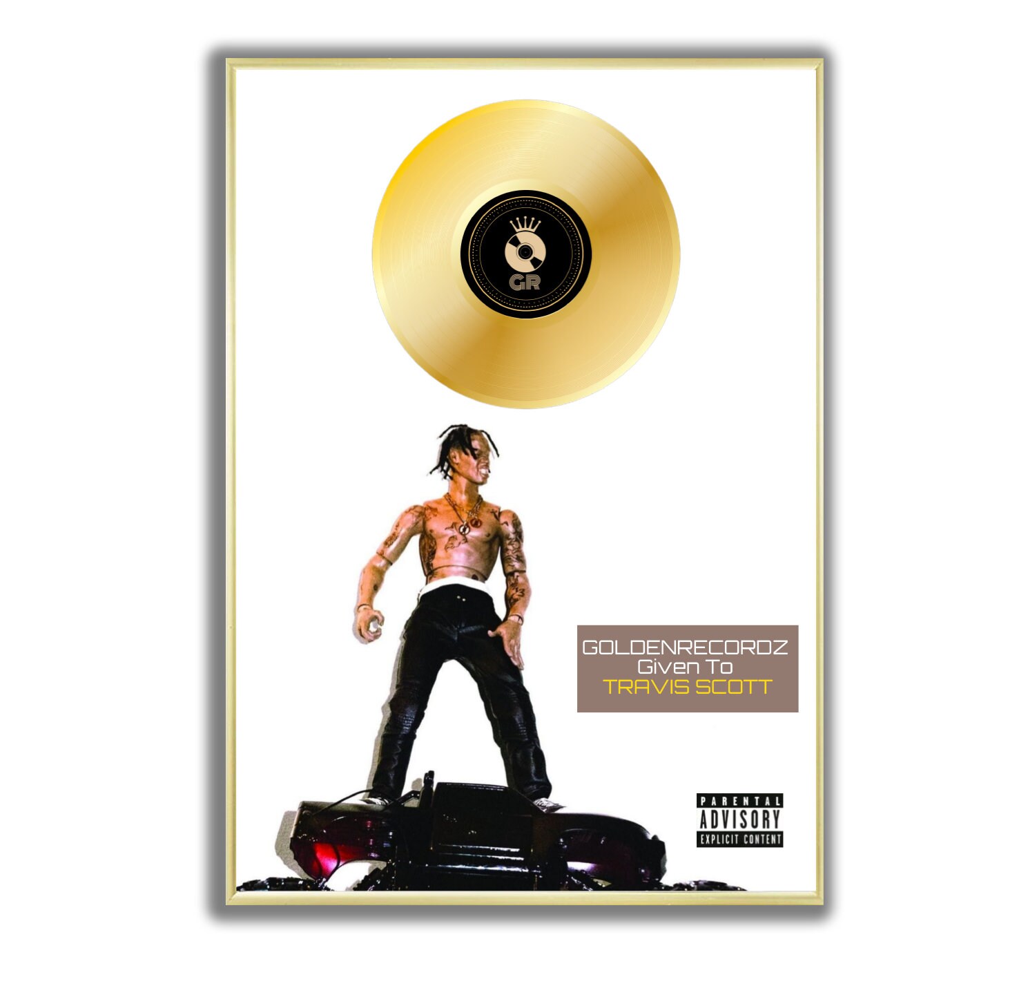 Travis Scott Rodeo Album Cover GOLD//PLATINUM CD | Etsy
