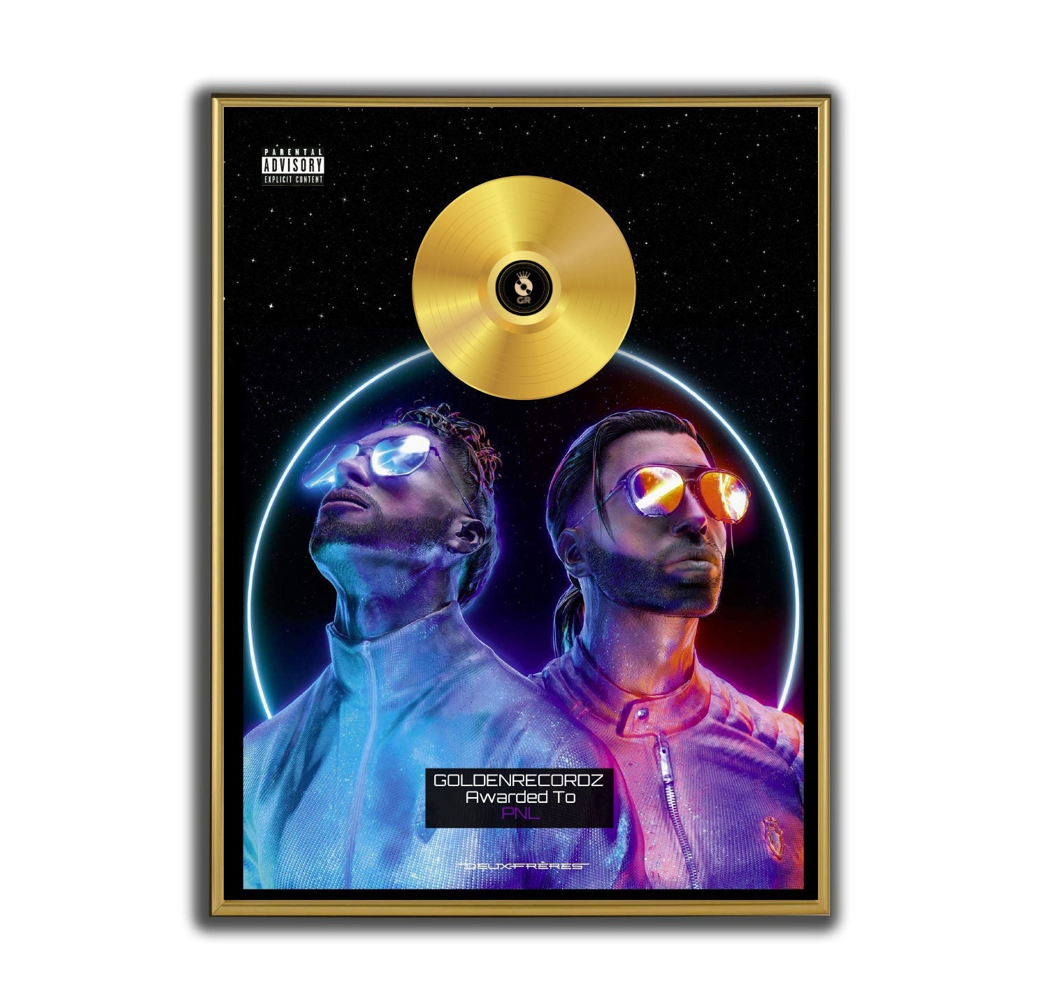 Wall Décor Gold or Platinum Plated CD Framed Poster Home Décor Ninho ...