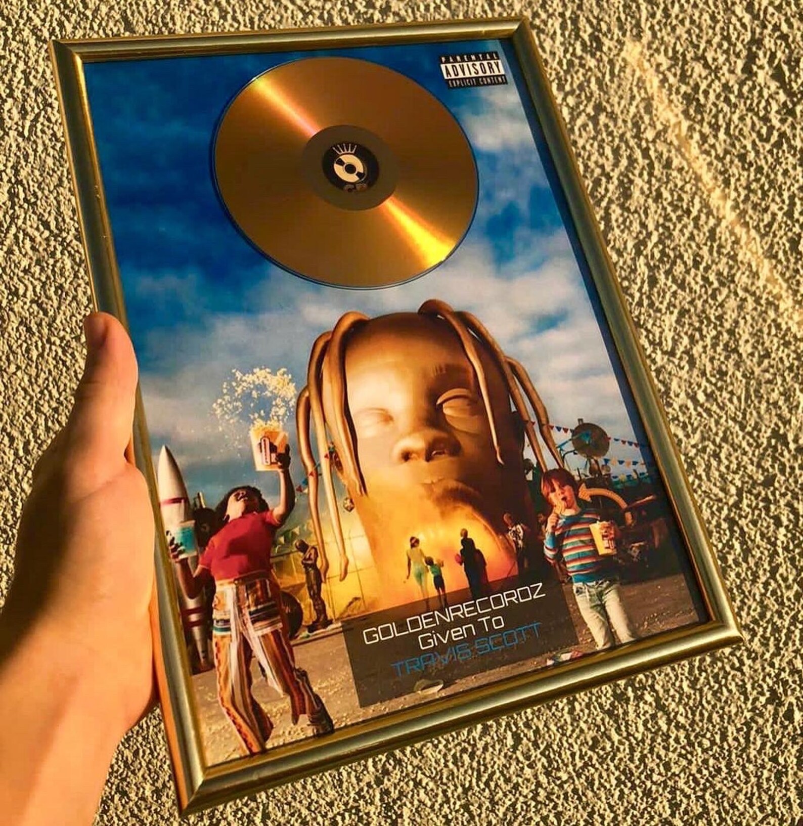 Asap Rocky Testing Album Cover PLATINUM/GOLD CD framed | Etsy