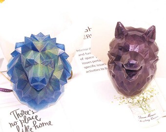 Resin Wolf Head | Etsy
