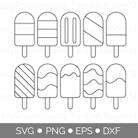 Popsicle Bundle, Popsicle SVG, Popsicle PNG, Popsicle Clipart, Cute ...