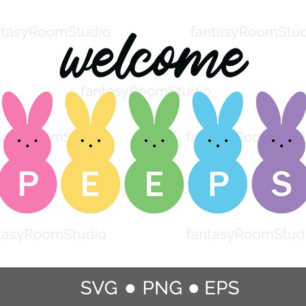 Welcome Peeps Svg - Etsy