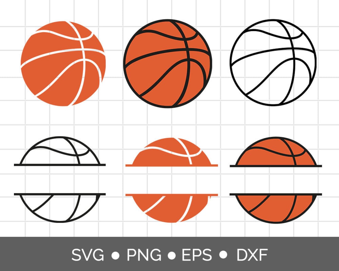 Basketball SVG Bundle, Basketball Split Monogram, Svg Files for Cricut ...