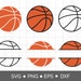 Basketball SVG Bundle, Basketball Split Monogram, Svg Files for Cricut ...