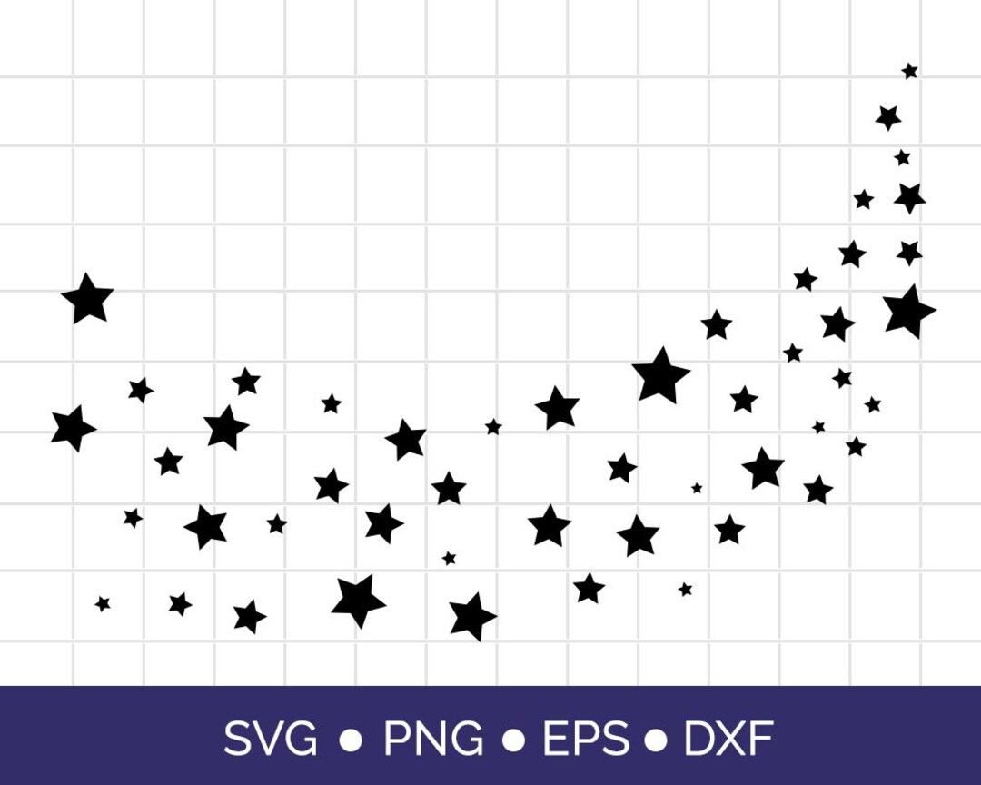 Wave of Stars Svg, Milky Way SVG PNG, Star Galaxy Svg, Svg Files for ...