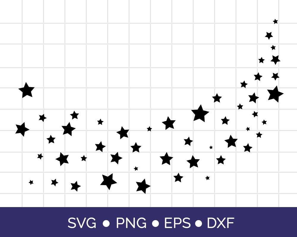 Wave of Stars Svg, Milky Way SVG PNG, Star Galaxy Svg, Svg Files for ...