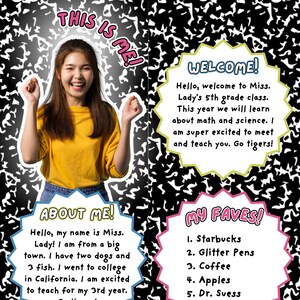 Editable Meet the Teacher Template Bundle: Canva Flyer (digital ...