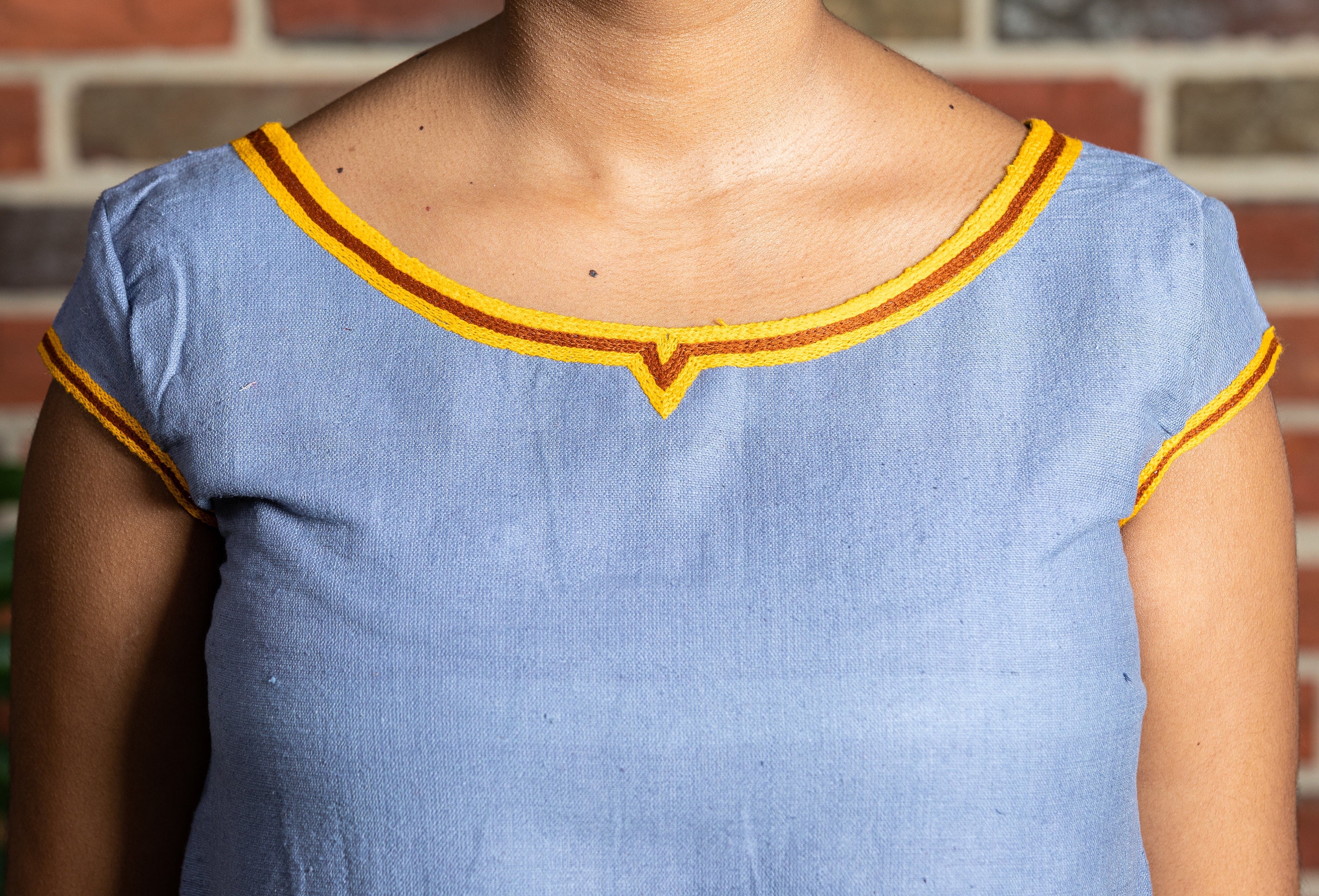 Cotton Boat Neck Dress Light Blue - Etsy