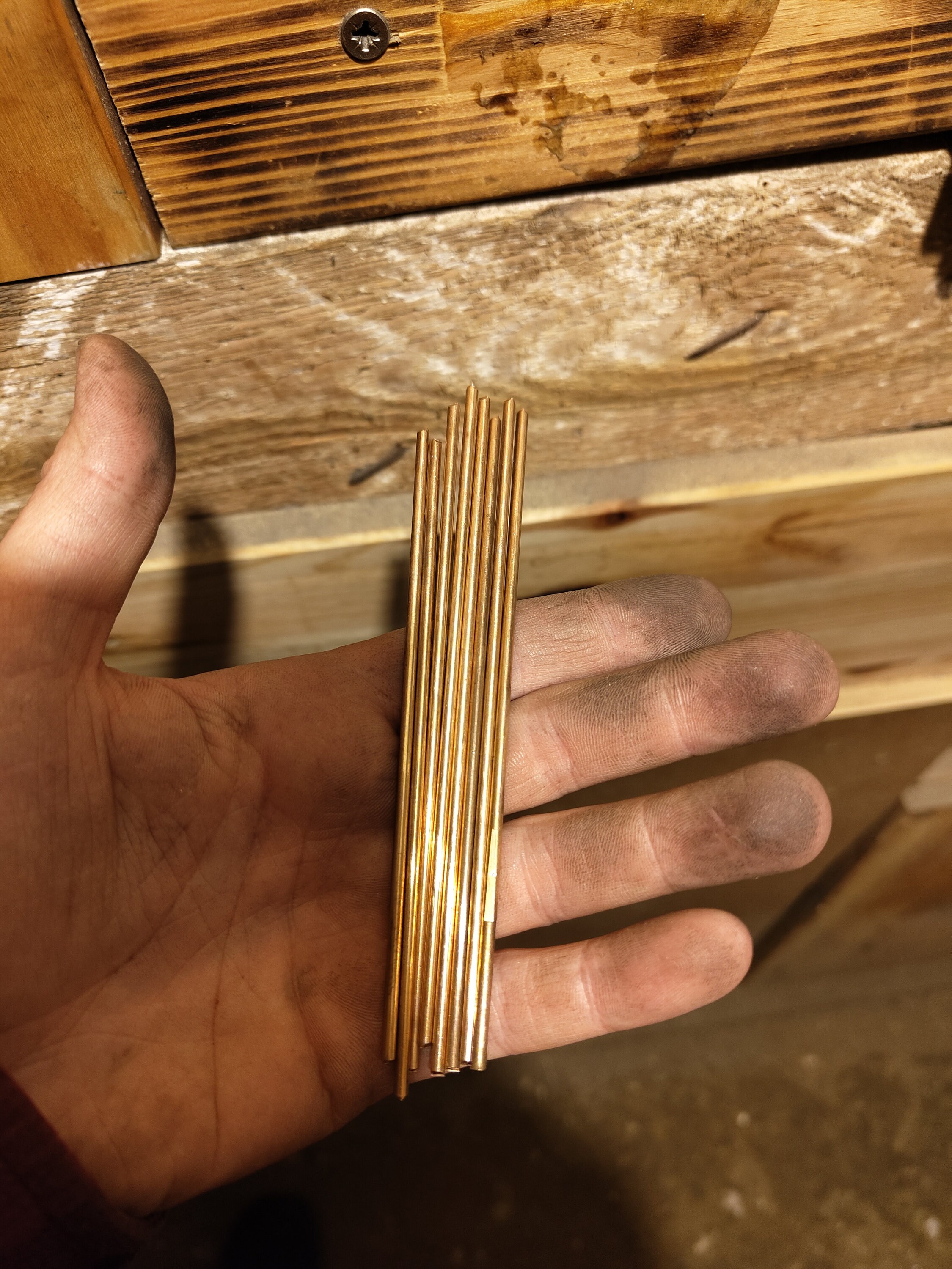 Bronze Rivets, Bronze Rod for Forging or Soldering 12 Cm X 2.2 Mm, 8 ...