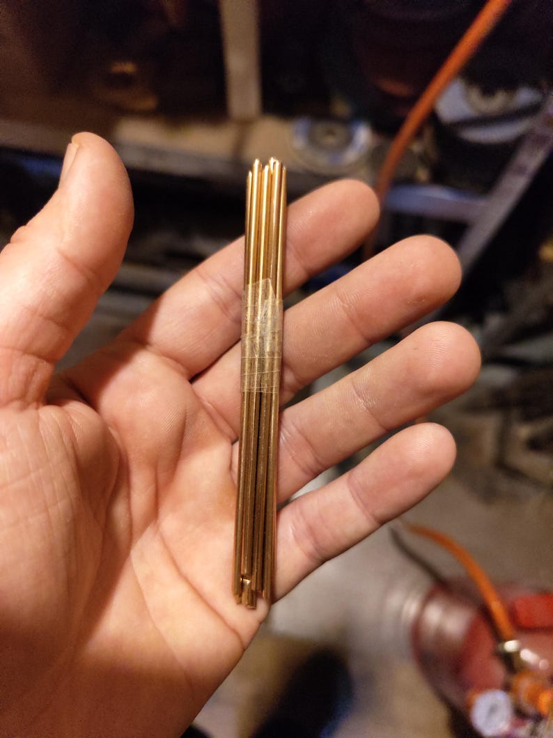 Bronze Rivets, Bronze Rod for Forging or Soldering 10 Cm X 2.4 Mm á 10 ...