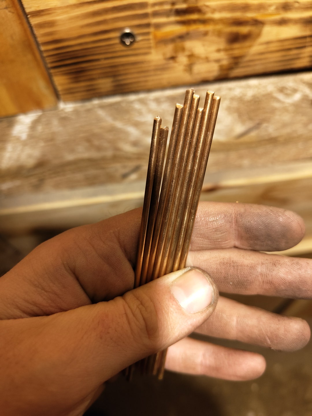 Bronze Rivets, Bronze Rod for Forging or Soldering 12 Cm X 2.2 Mm, 8 ...