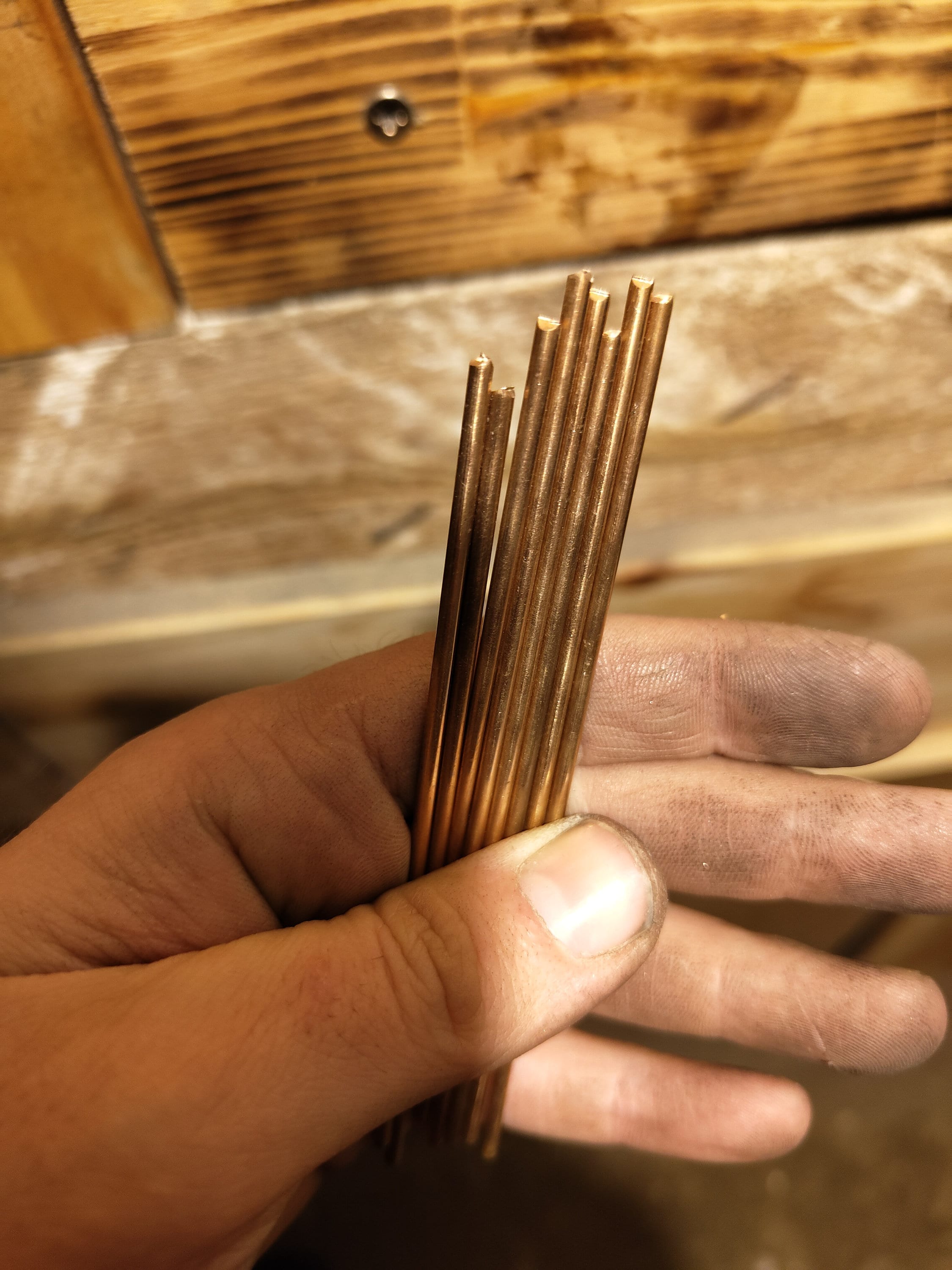 Bronze Rivets, Bronze Rod for Forging or Soldering 12 Cm X 2.2 Mm, 8 ...