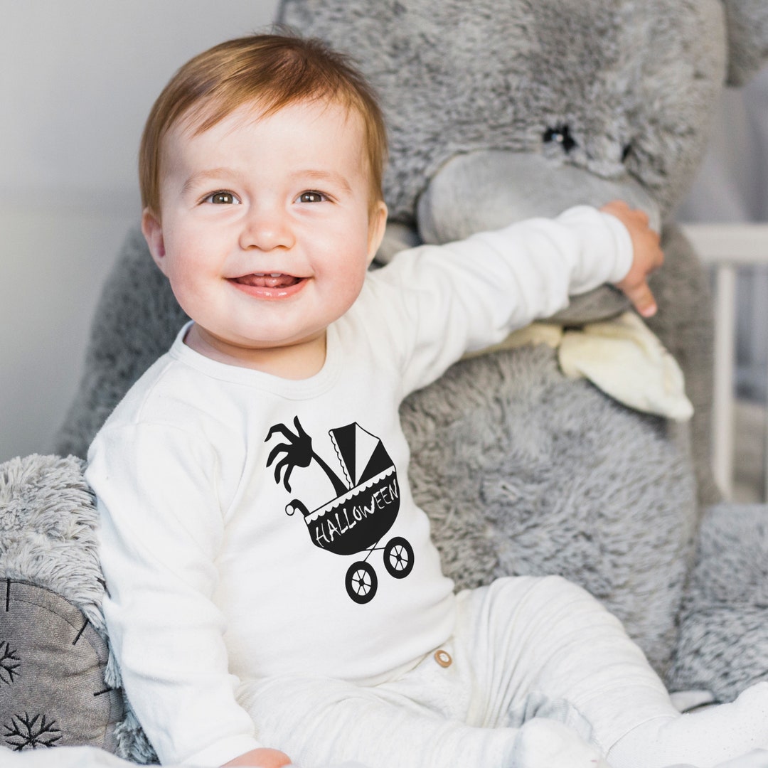 Baby's First Halloween Onesie: Monster Stroller Bodysuit - Etsy