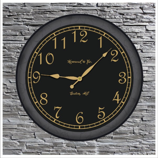 Antique Wall Clock Black - Etsy