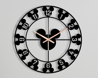 Mickey Mouse Clock - Etsy