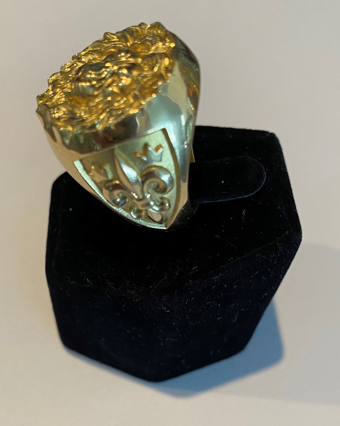 The Lion King Ring in 18k, 14k, or 10k Yellow Gold - Etsy