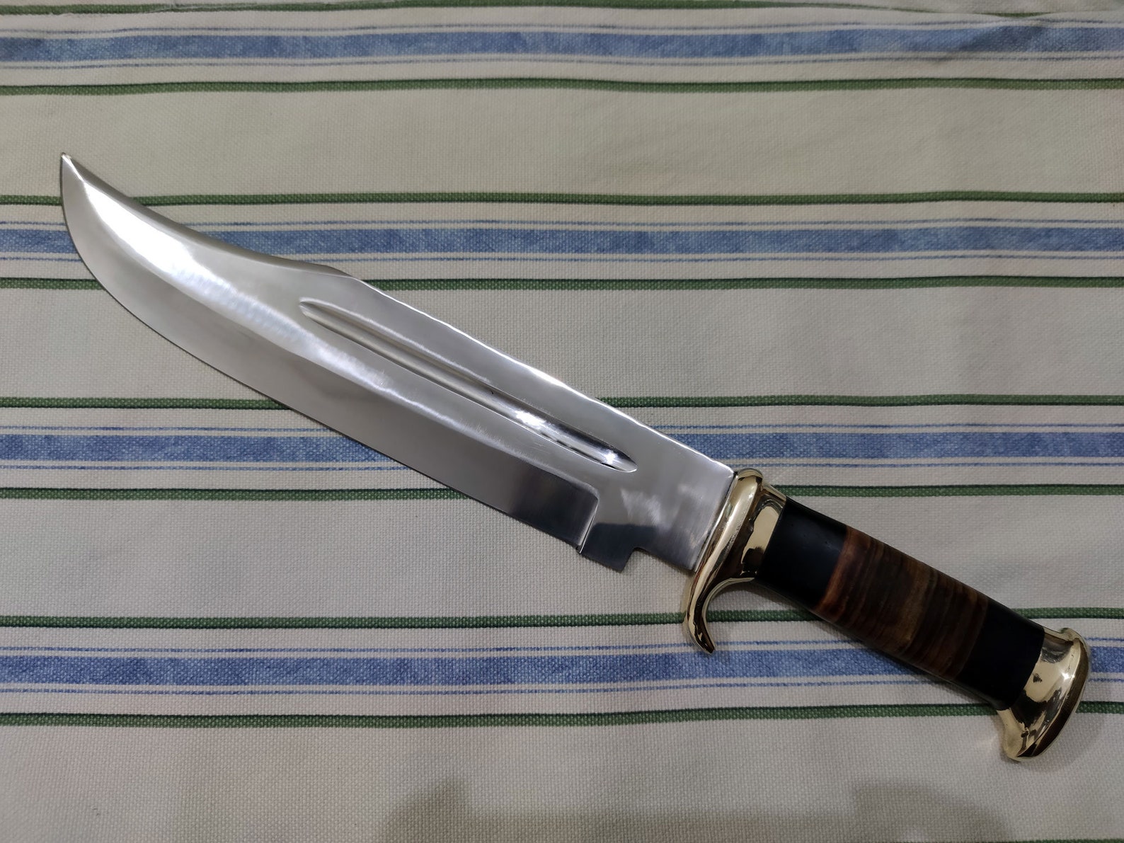 18-Inch Bowie Knife Hand Forged Stainless Steel Fixed Blade | Etsy