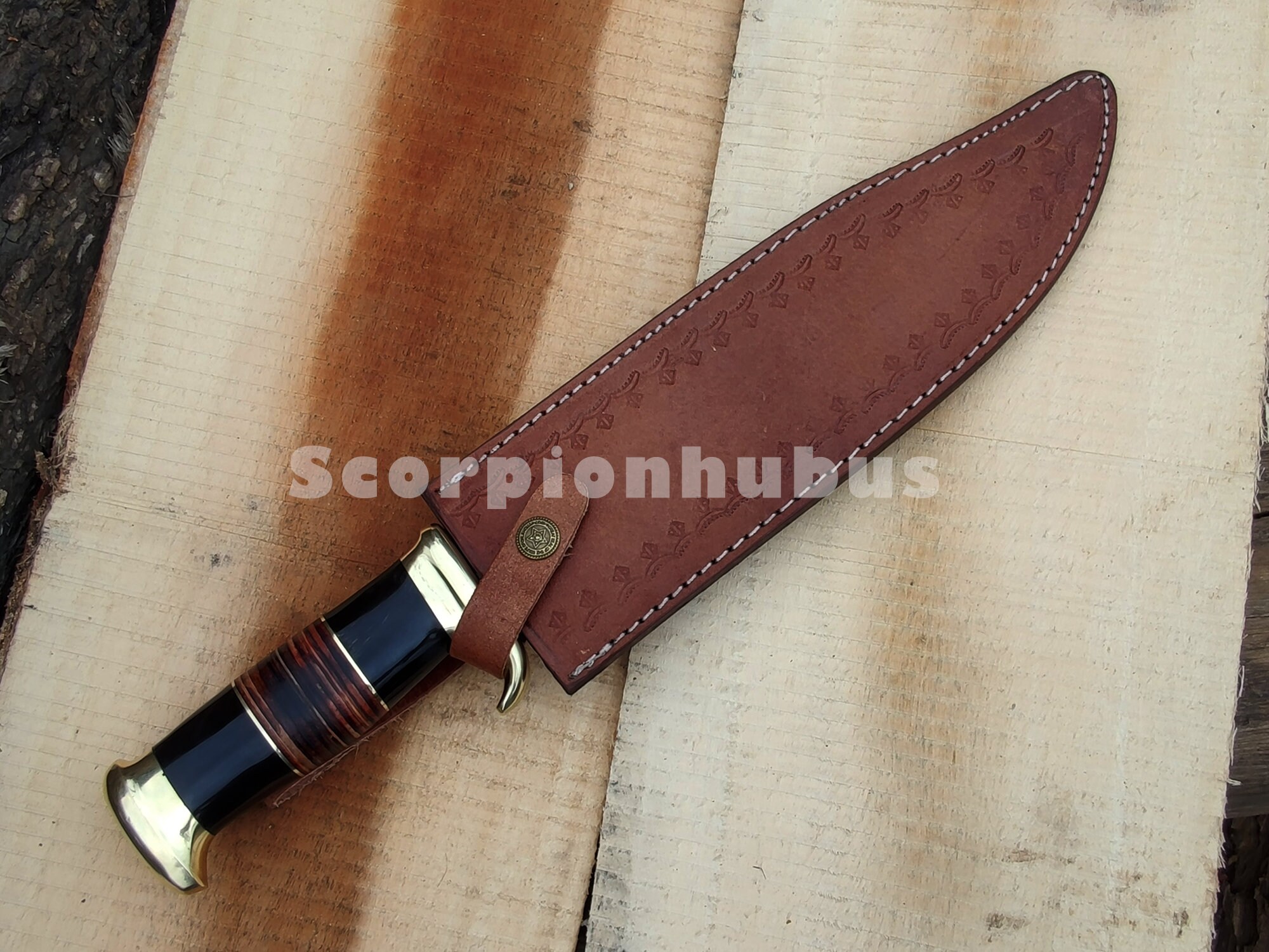 Crocodile Dundee Bowie Knife Hand Forged Damascus Knife - Etsy