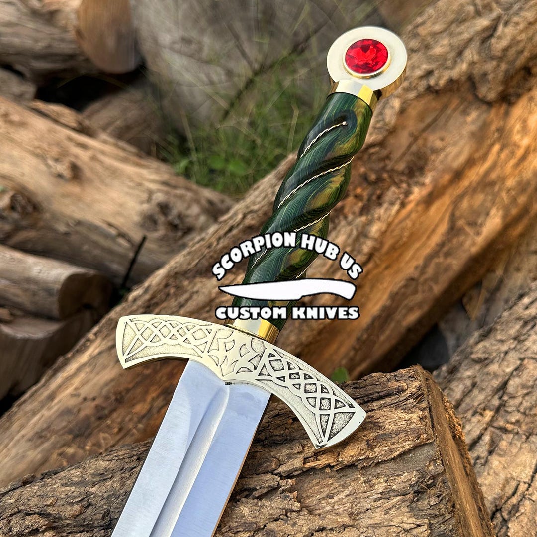 Goldryn Sword Throne of Glass Replica Sword Steel Blade Brass Guard and ...