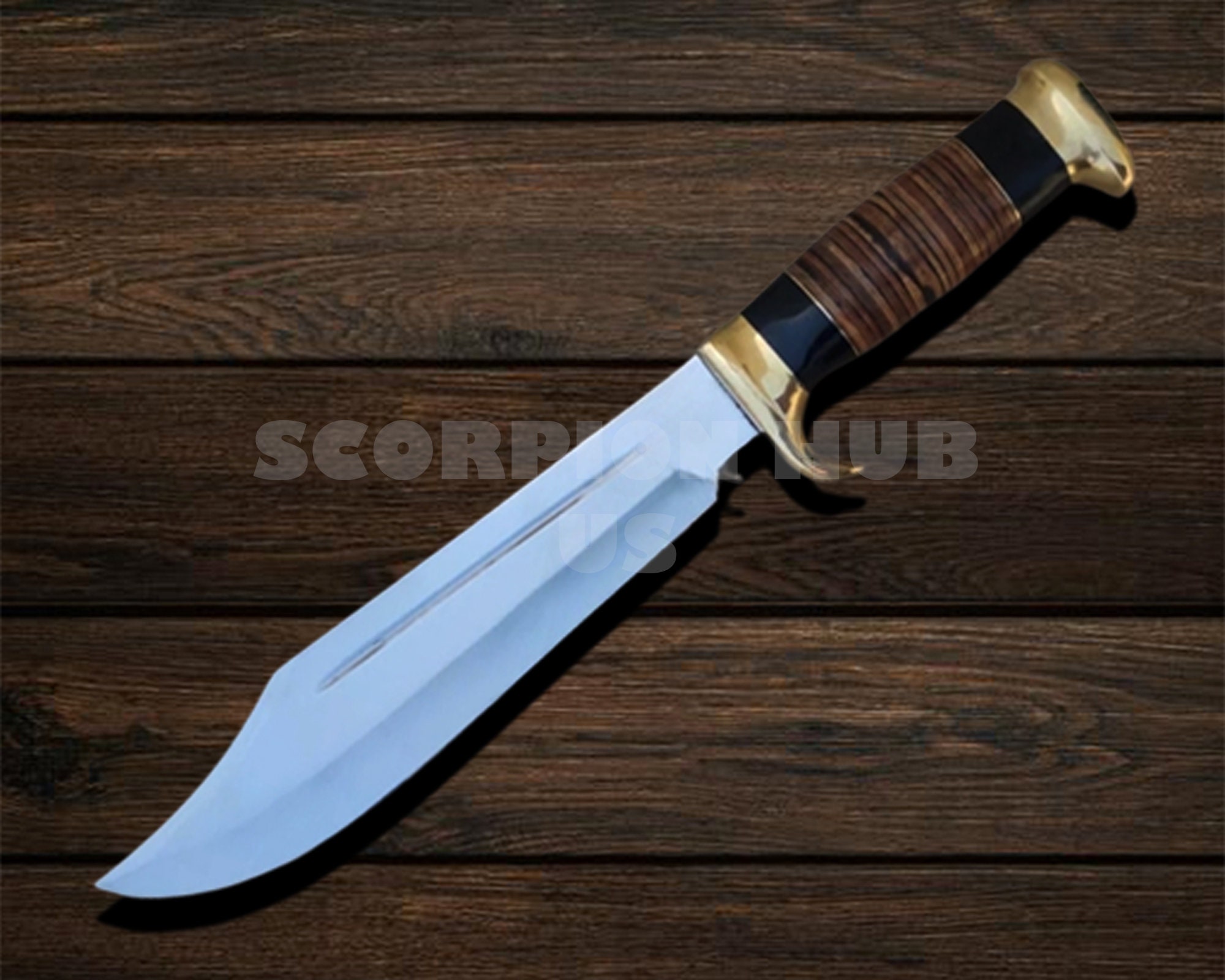 Hunting Bowie Knife Custom Crocodile Dundee Knife Knife Sheath - Etsy