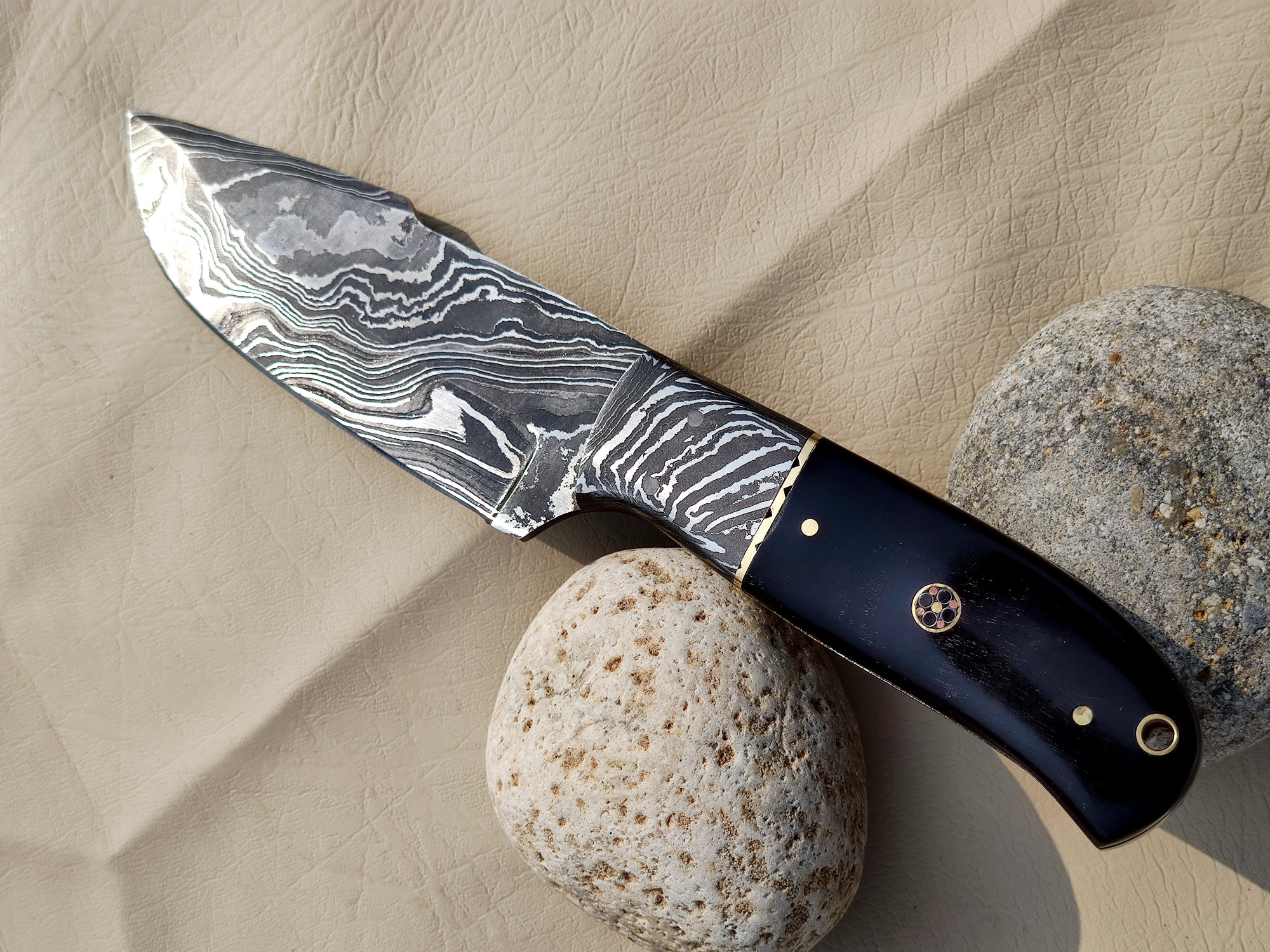Damaskus Stahl Messer Skinner Messer Handarbeit Taschenmesser | Etsy