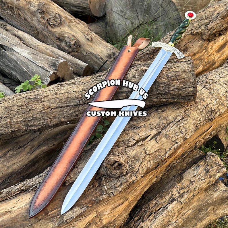 Goldryn Sword Throne of Glass Replica Sword Steel Blade Brass Guard and ...