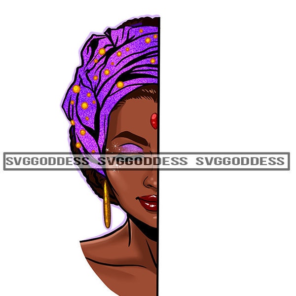Black Woman Face Svg - Etsy