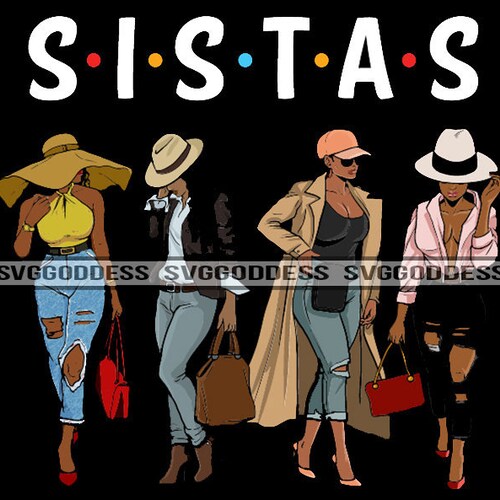 Afro Women Together Sistas Dope Black Woman Diva Nubian | Etsy