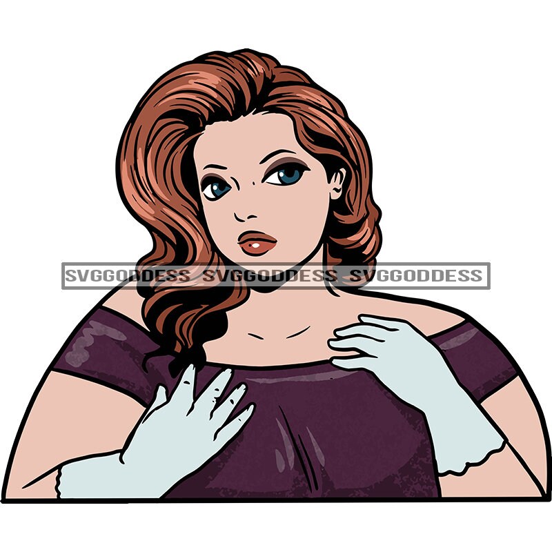 White Woman Beautiful Plus Size Curvy Bodacious Big Breast Long Braids ...