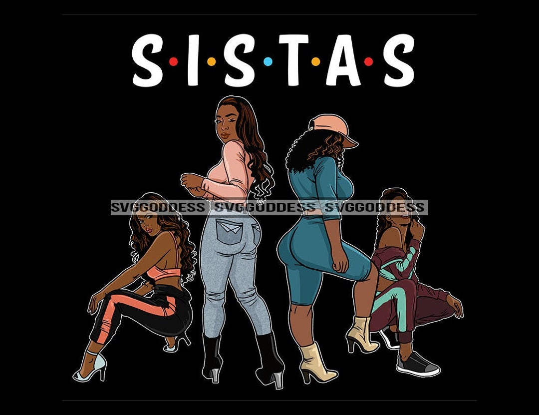 Afro Women Together Sistas Dope Black Sexy Diva Nubian Popping - Etsy