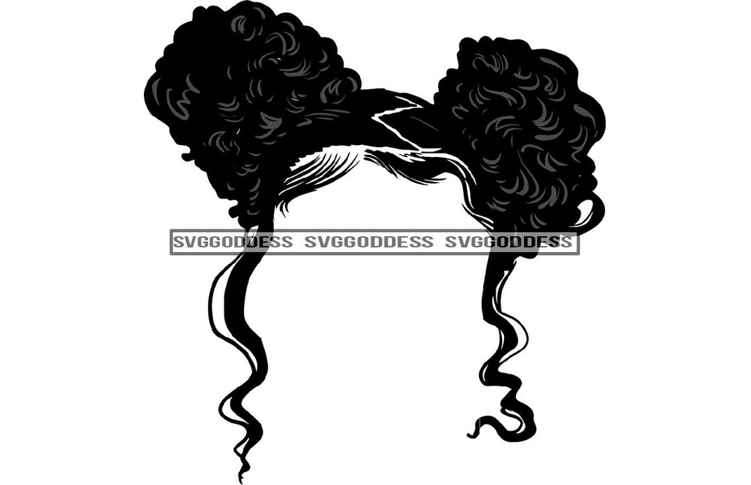 Afro Woman Faceless Wig Hair Only Flicks Hairpiece Trendy Black ...