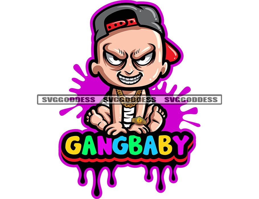 Gangster Barney Drawing