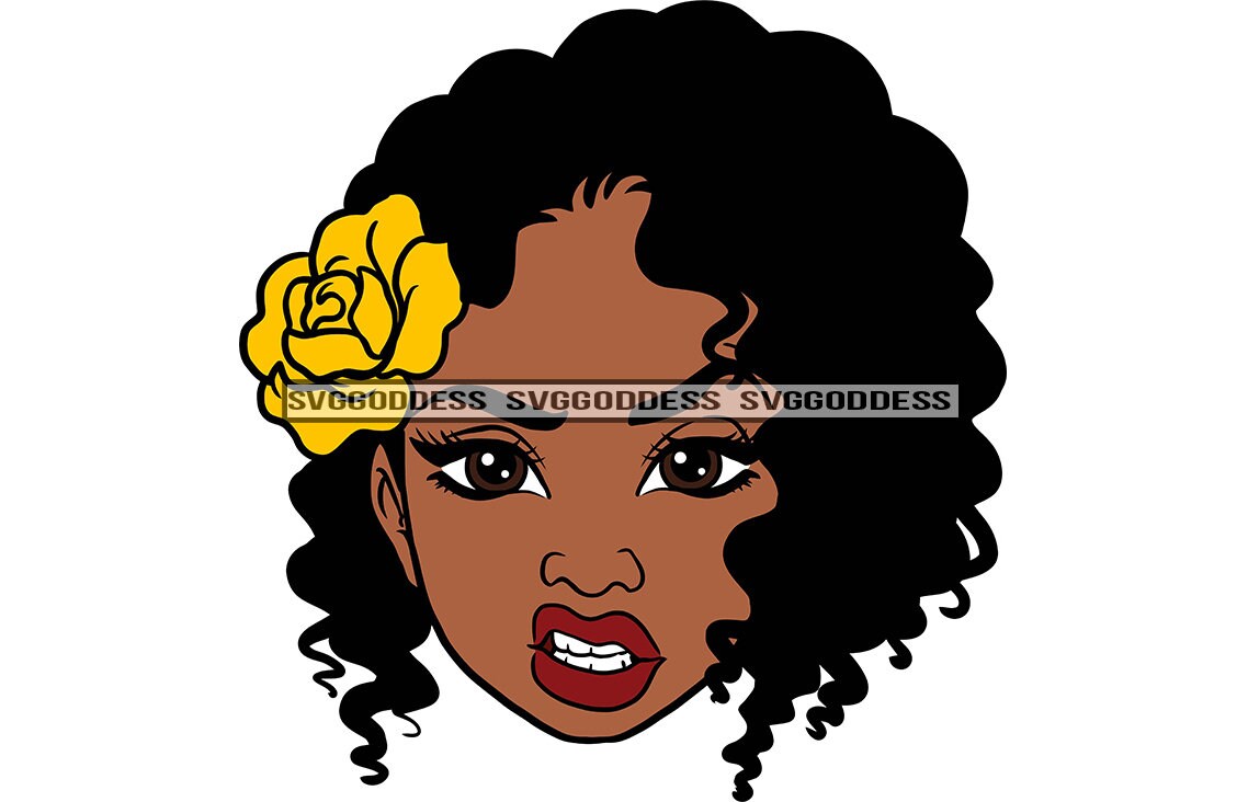 Home & Living Home Décor Wall Décor Afro Woman Mad Angry Mean Face ...