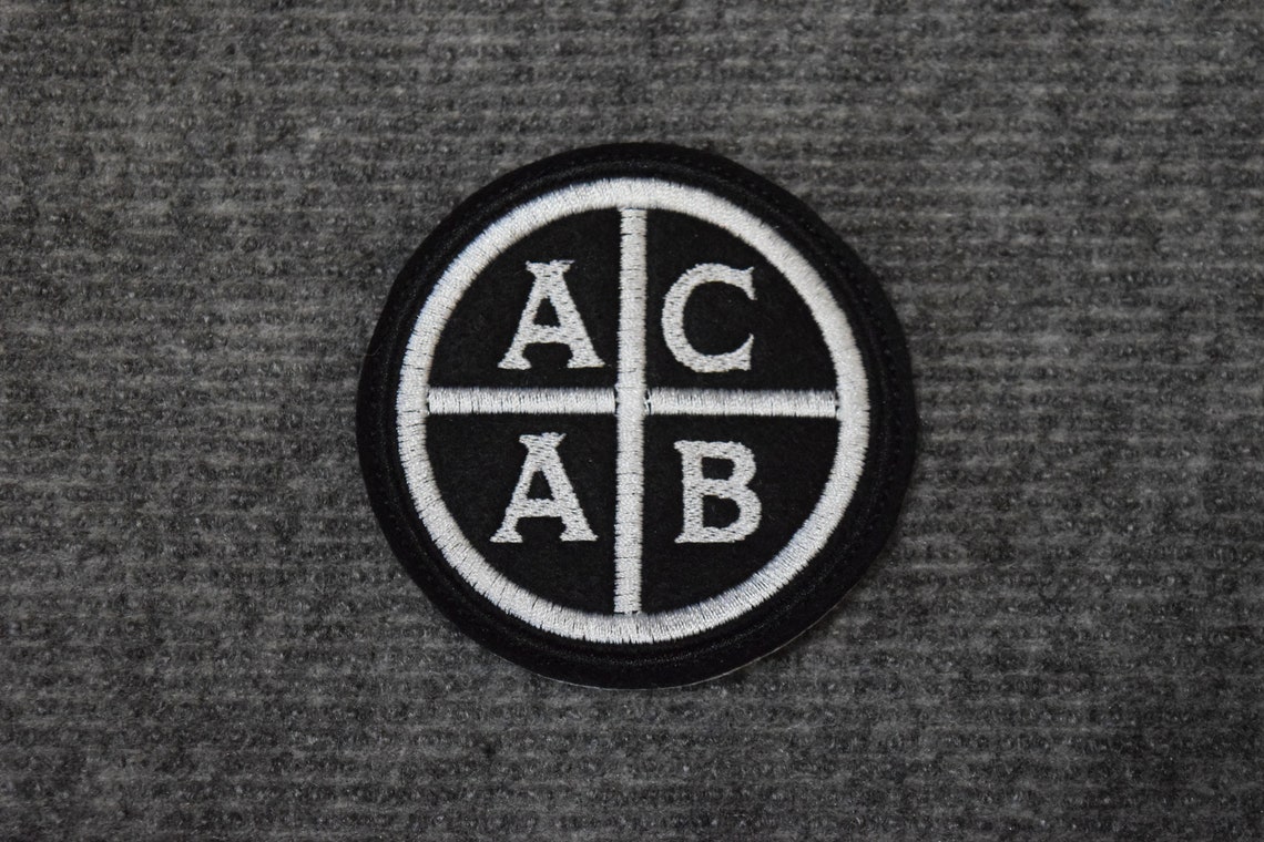 Embroidered patch ACAB A.C.A.B 1312 punk punks patches logo | Etsy