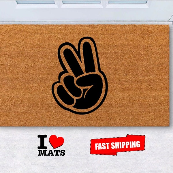 Peace Doormat - Etsy