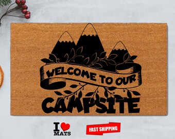 Custom Camper Mat Camping RV Mat Custom Camping Gift Custom - Etsy