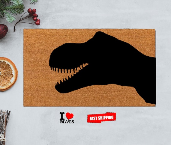 Dinosaur doormat Animal Customize Doormat Housewarming Gift | Etsy