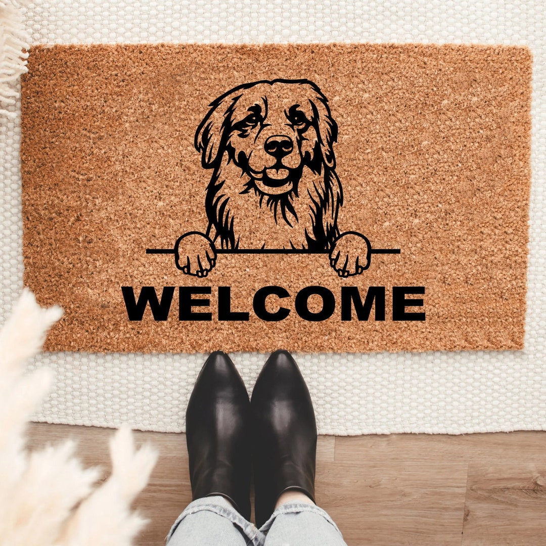 Dog Breeds Welcome Golden Retriever Doormat Housewarming - Etsy