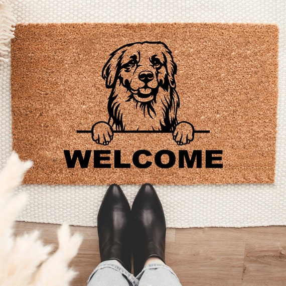Dog Breeds Welcome Golden Retriever Doormat Housewarming - Etsy
